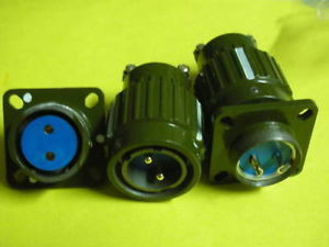 20,Military Gold 2-Pin Twist Male/Female Connector,2PFM - SPW Industrial