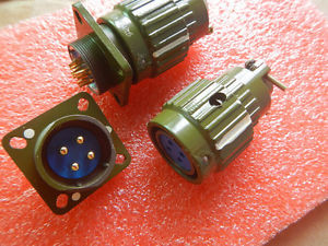 20, Military gold Twist Male/Female 4-Pin Connector,4PF - SPW Industrial