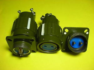 20,Military Gold 2-Pin Twist Male Female Connector,2PF - SPW Industrial