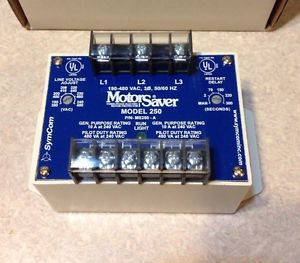 Symcom Motor Saver 3 Phase Voltage Monitor Model 250A New - SPW Industrial