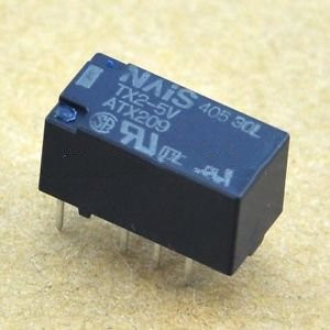 100X Panasonic Tx2-5V Signal Relay, High Breakdown Voltage, Dpdt / 2 ...