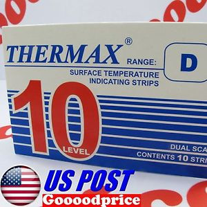 THERMAX Temperature Label 10 Level Range D [188°C-249] New #FAST ...