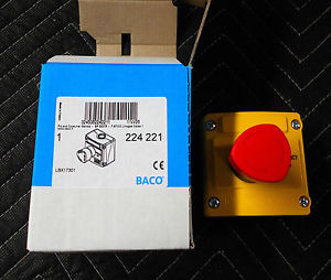 Baco 224 - 221 Emergency Stop, Pushbutton - SPW Industrial