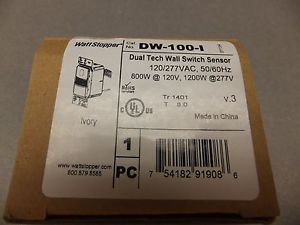 WATTSTOPPER DW-100-I DUAL TECH WALL SWITH SENSOR OCCUPANCY SENSOR - SPW ...