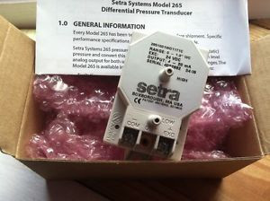 Setra Model 265 Differential Pressure Transducer 0-2.5