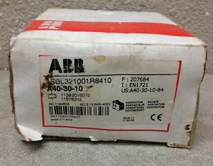 ABB A40-30-10 CONTACTOR 1SBL321001R8410 110-120V COIL NEW IN BOX - SPW ...