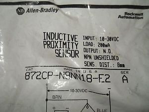 (V6-1) 1 New Allen Bradley 872Cp-N8Nn18-E2 Inductive Proximity Sensor ...