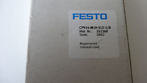 FESTO, CPV14-M1H-5LS-1/8 (161360) Solenoid Valve ser. D802, NEW - SPW ...