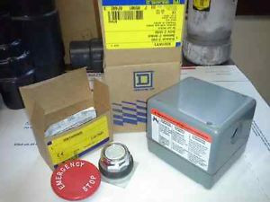 SQUARE D PUSH BUTTON 9001KR5R05 WITH Enclosre 9001KY1 Package NEW IN ...