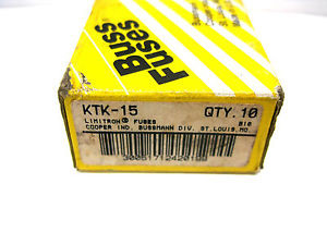 10 NEW BUSSMANN KTK-15 FUSES KTK15 - SPW Industrial