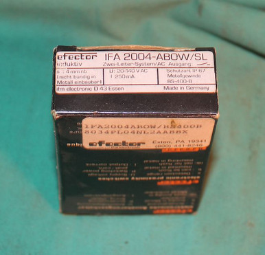 IFM Efector IFA 2004-ABOW/SL Inductive Proximity Switch Sensor ...