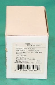 Tyco Definite Purpose Magnetic Contactor 40a 3p 60530 ACC438UMM10 - SPW ...