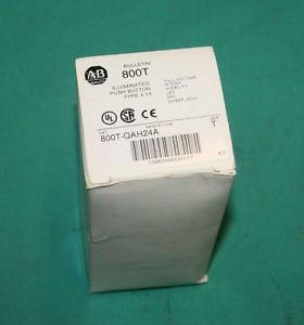 Allen Bradley, 800T-Qah24A, Pushbutton Red Illuminated Led 24V Light ...