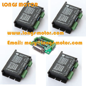 4 Axis Longs Stepper motor driver1.7A,128Micsteps DM420A for Nema14/16/ ...