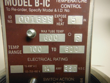 BURLING-INSTRUMENTS-TEMPERATURE-CONTROL-B-IC-Temp-Range-100-to-600