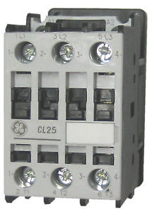 GE CL01A310TU 3 pole 25 AMP contactor with a 480 Volt coil