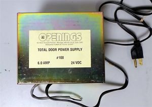 Openings Total Door Power Supply 6.0 AMP 24VDC #100 New - SPW Industrial