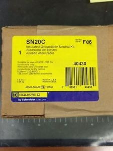 SQUARE D SN20C INSULATED GROUNDABLE NEUTRAL KIT - SPW Industrial