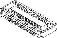 Board To Board & Mezzanine Connectors 0.5Mm Btb Smt Rec 30P 2-3 M ...