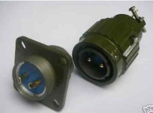 50,Military Gold 2-Pin Twist Male & Female Connector,M2P Oo - SPW ...
