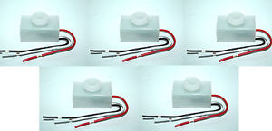 QTY 5 OUTDOOR OR INDOOR LOW VOLTAGE PHOTOCELL SENSOR SWITCH 12VDC 10A ...