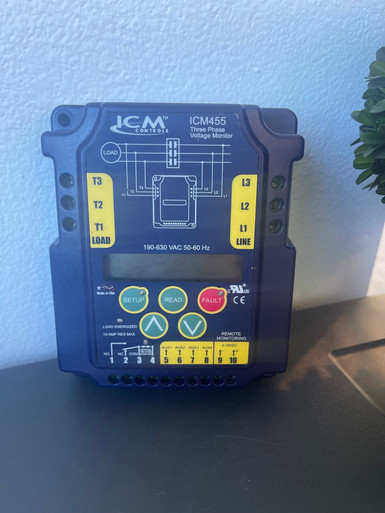 ICM ICM455 Line Voltage Monitor, Manual/Auto-Reset