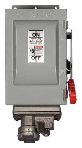 30 Amp 600VAC Single Throw Safety Switch 3P SIEMENS HNF361JCH