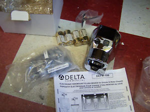 Delta DEFM-100 electronic sidemount flush device NEW