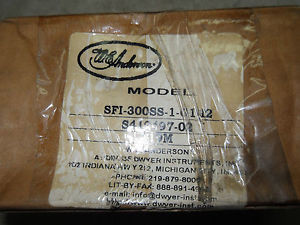 (U2-6) 1 New WE ANDERSON DWYER SFI-300SS-1-G1-I2 MIDWEST SIGHT FLOW ...