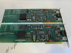 2 Opto 22 AC24-AT Adapter Card PC Board Serial Port ISA Bus Control 94V ...