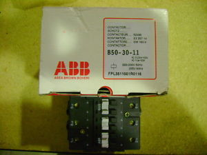 ABB CONTACTOR CAT# B50-30-11 255 VOLT NEW IN THE BOX