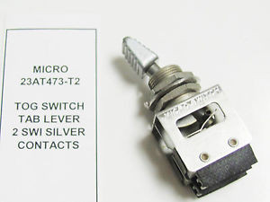 Honeywell Microswitch 23AT473-T2, Aircraft Toggle Switch, 2PDT On-On ...