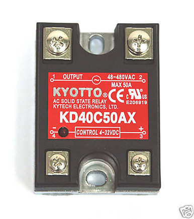 10 KYOTTO AC Solid State Relay SSR KD40C50AX 480VAC 50A