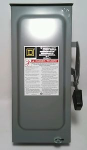 Square D D322NRB 3 Pole 60A 240V Rainproof Enclosure Type 3R - SPW ...