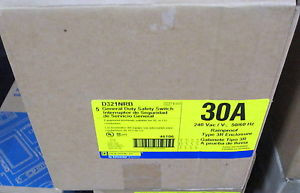 NEW IN BOX - Square D D321NRB 3 Pole 30A 240V Fused Nema 3R - Free UPS ...