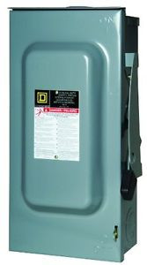 D223Nrb Square D Safety Switch Switch Fusible Gd 240V 100A 2P Nema 3R ...