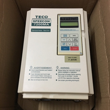 NEW TECO inverter 7200MA series JNTMBGBB0010AZ-U- 7.5KW