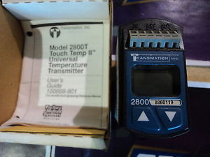 TRANSMATION INC. TouchTemp II Model 2800Temperture Transmitter