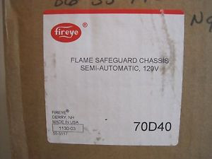 NEW FIREYE 70D40 FLAME SAFEGUARD CHASSIS