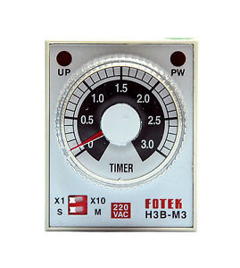 50pc Industrial Timer H3B-M3-220V 3S / 30S / 3M / 30M AC220V Fotek ...