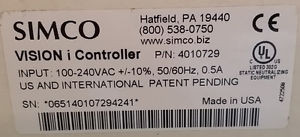 Simco Vision I Controller Model: 4010729
