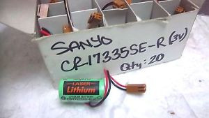 BOX OF 20 SANYO LASER LITHIUM BATTERIES CR17335SE-R (3V) NEW CR17335SER