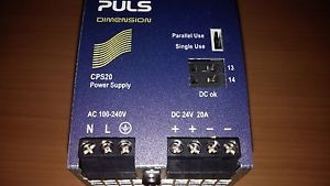 PULS DIMENSION CPS20.241 Compact POWER SUPPLY SINGLE PHASE INPUT 24V 20A