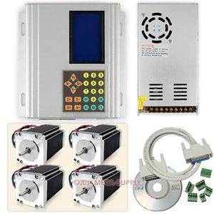 Upgraded Revolutionary CNC Stepper Driver Box Kit, 4x Nema23 Motor 300 ...