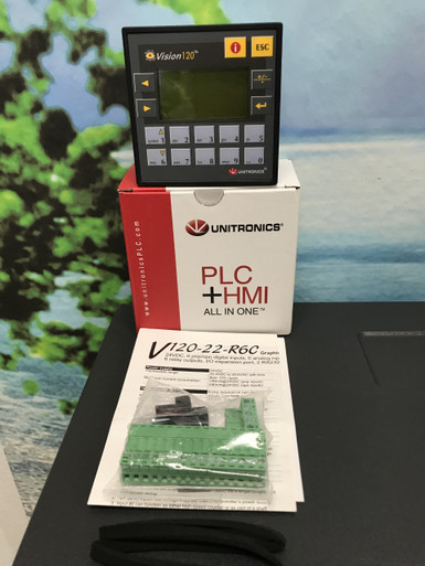 UNITRONICS V120-22-R6C PLC GRAPHIC HMI