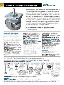 BEI encoder H25E-SS-12GC-28V/V-CW-EM14/19 12 bit Gray Code Output