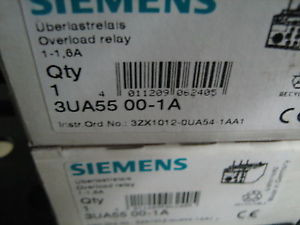 Lot of 9 Siemens 3UA55 00-1A Overload Relay New