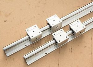 2 Set SBR30-900mm 30mm fully supported linear rail shaft rod+4 SBR30UU ...