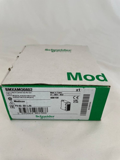 New Schneider Non Isolated Analog Output Module M340 Bmxamo0802 For ...