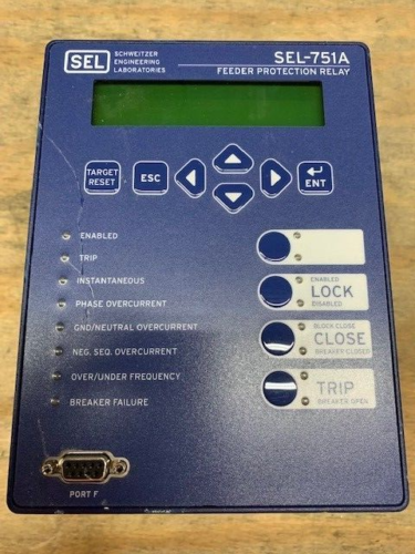 USED Schweitzer Engineering SEL-751A Feeder Protection Relay ...